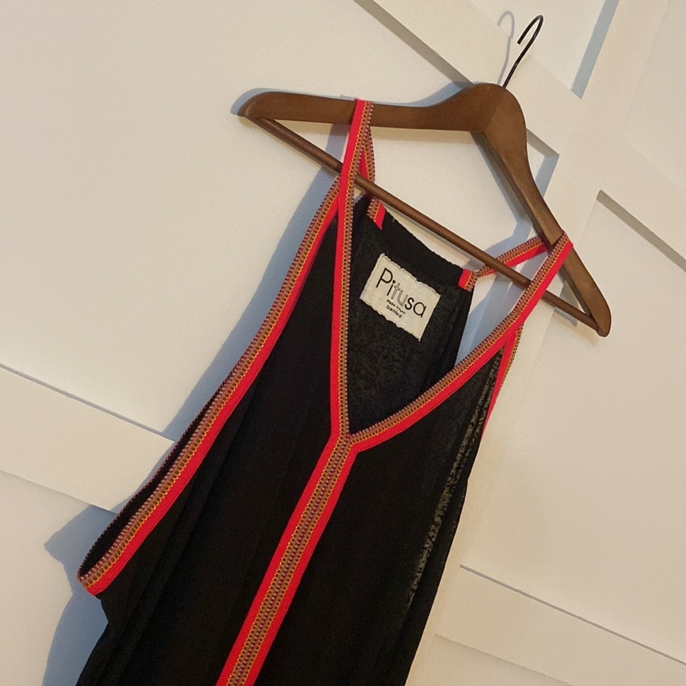 Pitusa- Inca Sundress - Black-Red - Gem